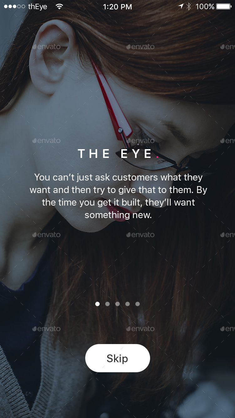iOS Mobile UI/UX The Eye, Web Elements | GraphicRiver