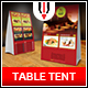 Restaurant Table Tent Menu, Print Templates | GraphicRiver