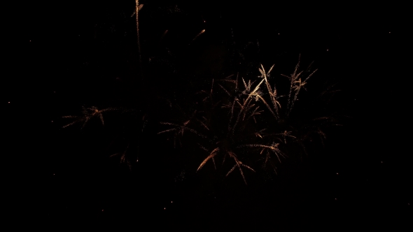 Fireworks in the Form of Snowflakes, Stock Footage | VideoHive