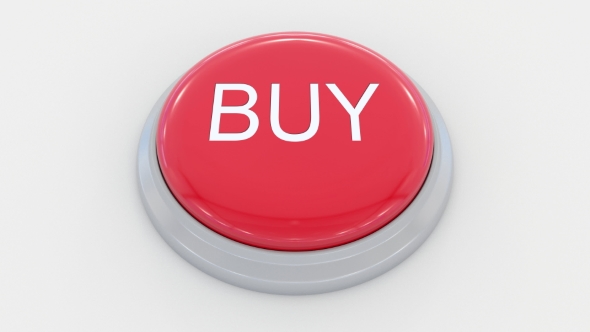 Pushing Big Red Button with Buy Inscription, Motion Graphics | VideoHive