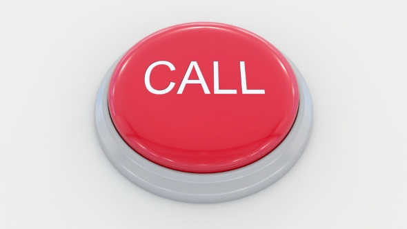 Pushing Big Red Button with Call Inscription, Motion Graphics | VideoHive