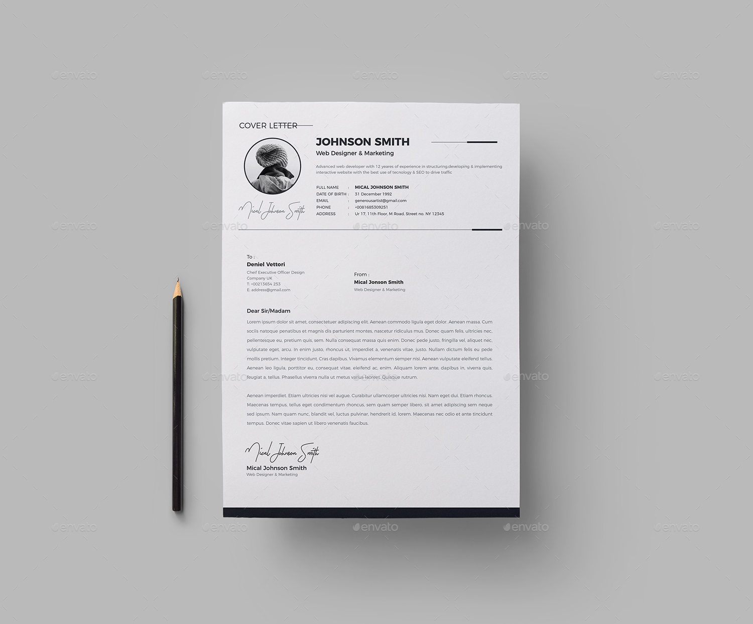 Gray Resume/CV, Print Templates | GraphicRiver