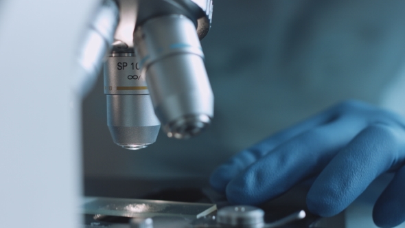 View of Glass Under Microscope, Stock Footage | VideoHive