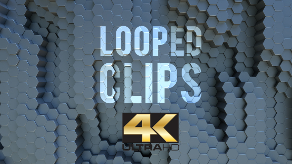 Animated Hexagon Background Looped, Motion Graphics | VideoHive