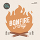 Bonfire Event Party, Print Templates | GraphicRiver