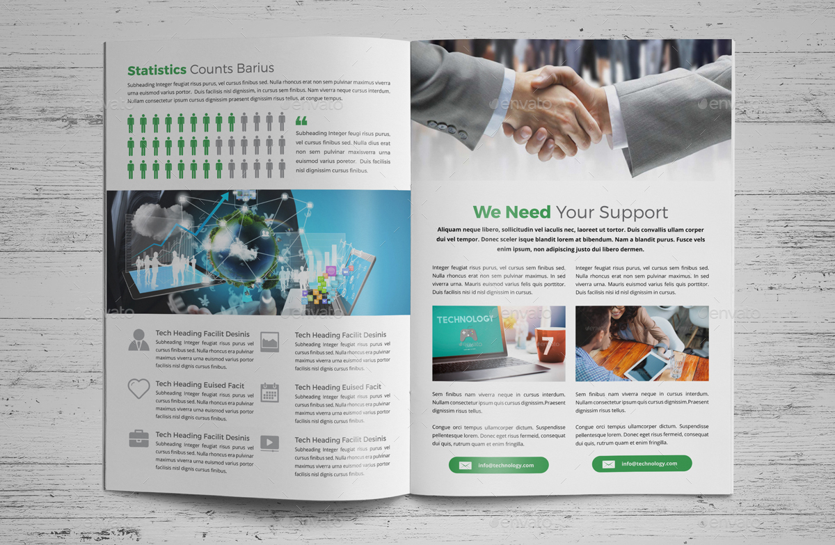 Technology Brochure Catalog Design v6, Print Templates | GraphicRiver