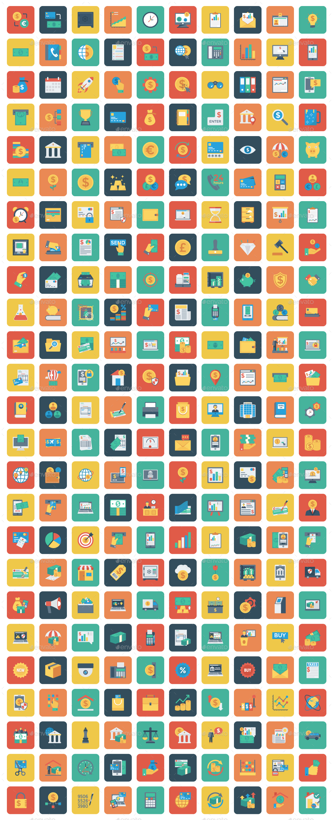 2500 Bundle Pack Banking and Finance Icons, Icons | GraphicRiver