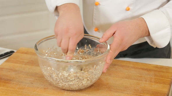Chef Is Mixing Ingredients, Stock Footage | VideoHive