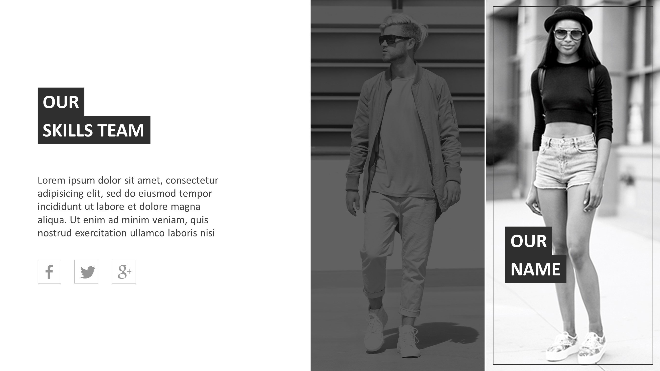 Black & White - Google Slide, Presentation Templates | GraphicRiver