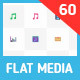 Media Icons Pack - Music icon pack - 60 icon, Icons | GraphicRiver