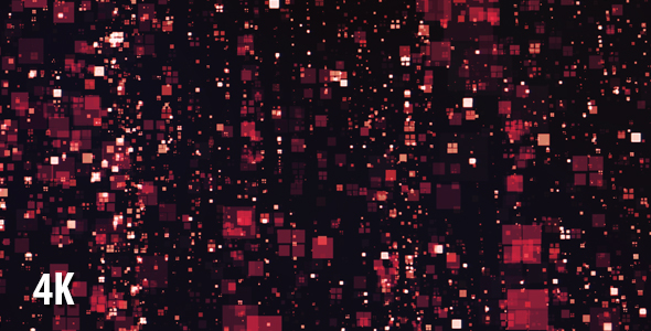 Red Squares Falling Background, Motion Graphics | VideoHive