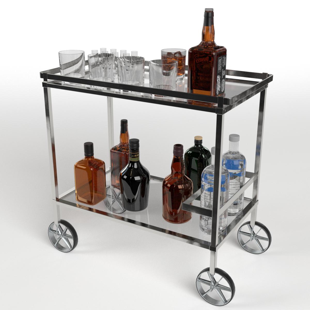 Drinks Trolley Cart 2 by FrancescoMilanese85 | 3DOcean