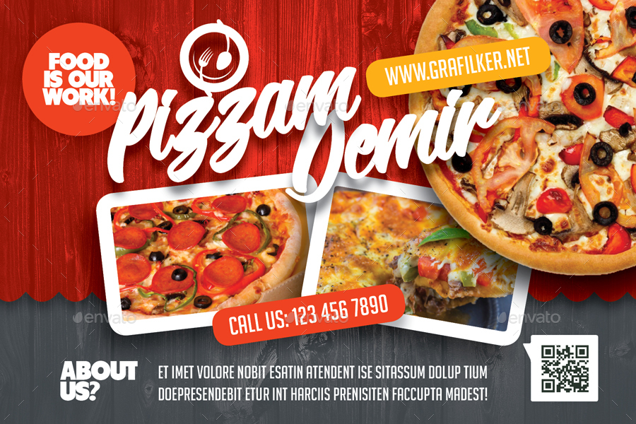 Restaurant Postcard Templates, Print Templates | GraphicRiver