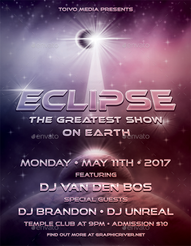 Solar Eclipse Flyer by ToivoMedia | GraphicRiver