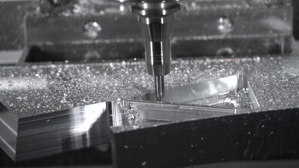 Metalworking CNC Milling Machine., Stock Footage | VideoHive
