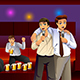 Businessmen Singing Karaoke After Work, Vectors | GraphicRiver