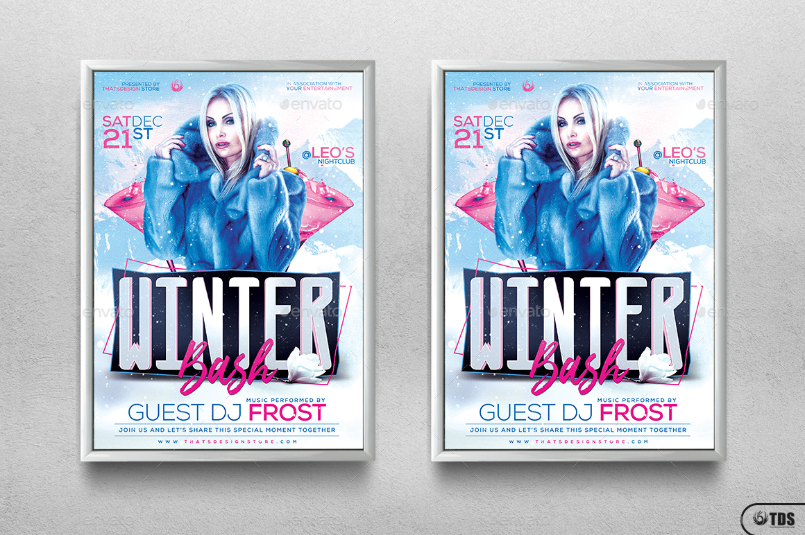 Winter Bash Flyer Template V2 by lou606 | GraphicRiver