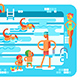 Public Swimming Pool, Vectors | GraphicRiver