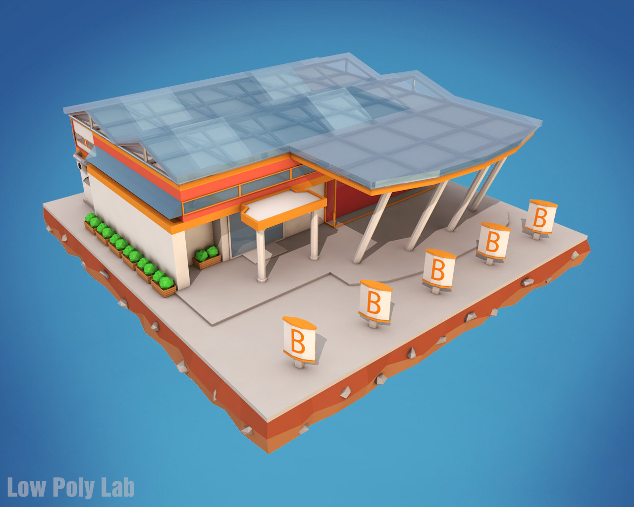 Low Poly Supermarket by BigBallsStudio | 3DOcean