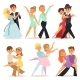 Dancing Couples, Vectors | GraphicRiver