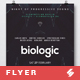 Biologic - Tech-house Minimal Party Flyer / Poster Template A3 by Sao108