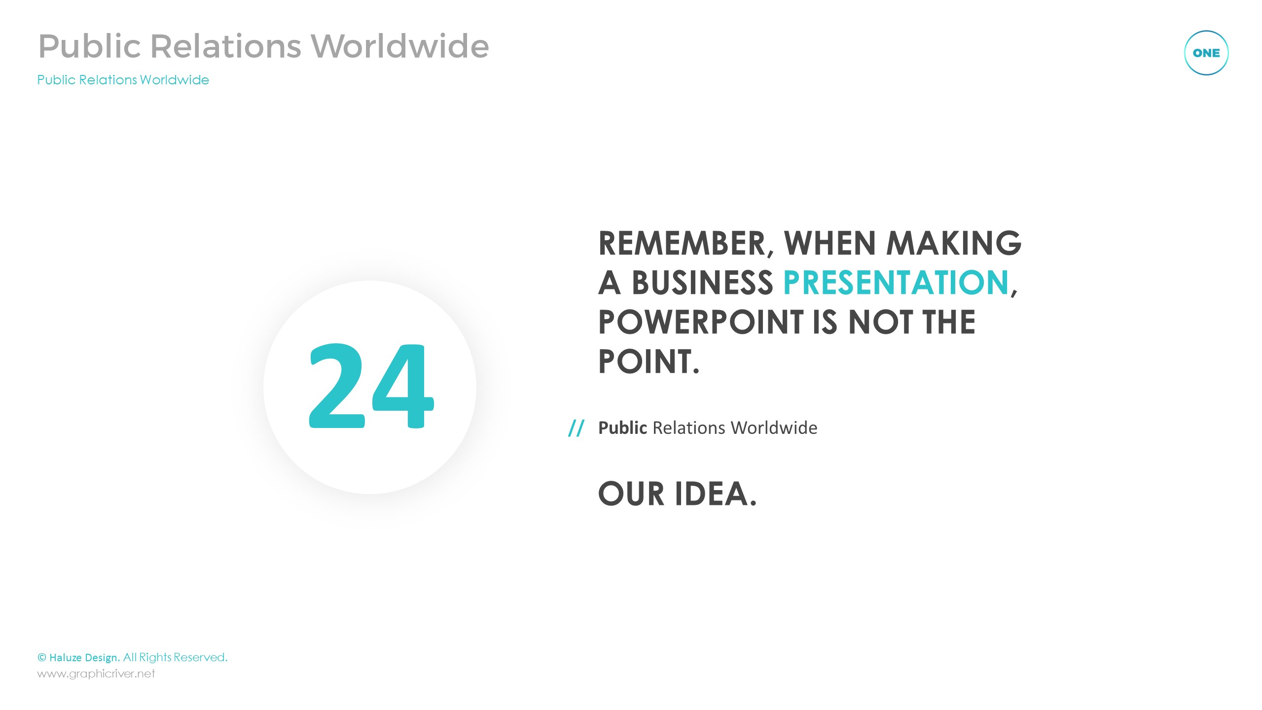 ONE Powerpoint, Presentation Templates | GraphicRiver