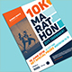 Marathon Flyer 02, Print Templates | GraphicRiver