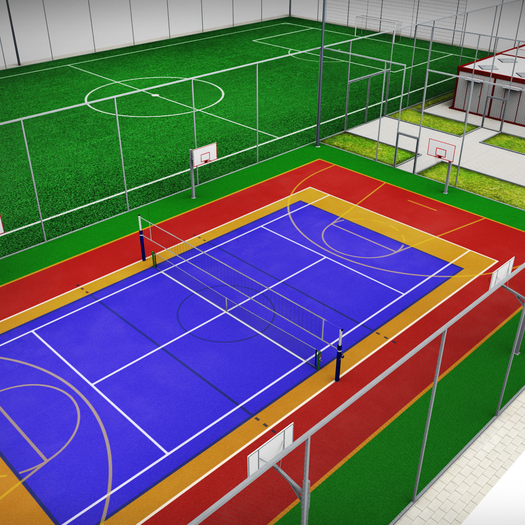 Sport football court arena pack by kr3atura | 3DOcean