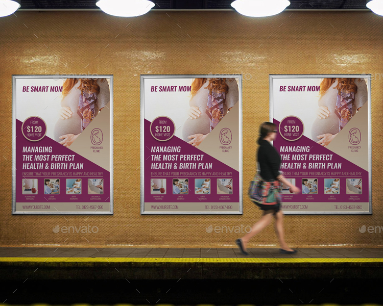 Pregnancy Poster Template, Print Templates | GraphicRiver
