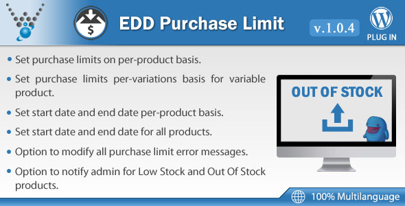 Easy Digital Downloads - Purchase Limit by wpweb | CodeCanyon