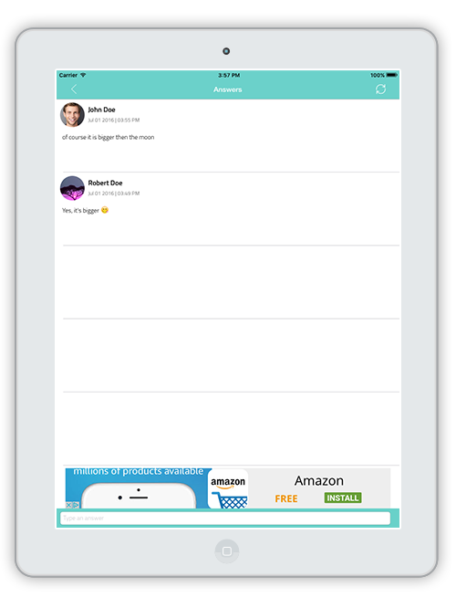 AskIt | iOS Universal Questions/Answers App Template (Swift) by fvimagination