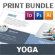Yoga Studio Print Bundle, Print Templates | GraphicRiver