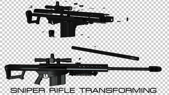 Sniper Rifle Transforming, Motion Graphics | VideoHive