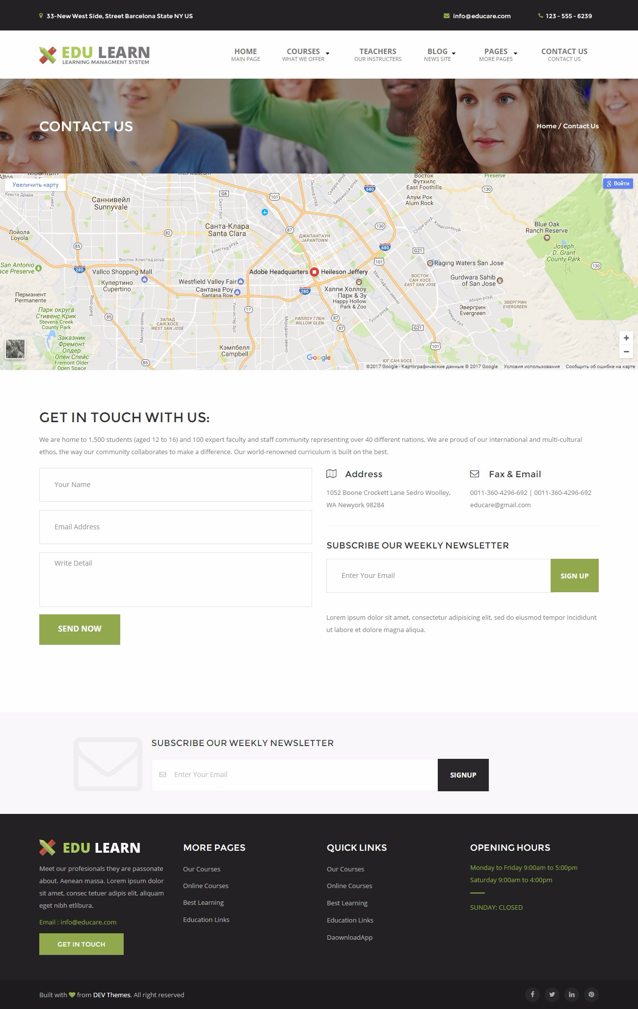 EduLearn - Education, School & Courses Muse Template by DEV-Themes