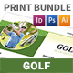 Golf Print Bundle 5, Print Templates | GraphicRiver