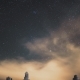 Real Starfall Night Sky Over the Observatory, Stock Footage | VideoHive