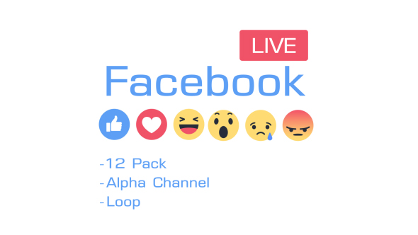 Facebook Like Reactions 12 Pack, Motion Graphics | VideoHive