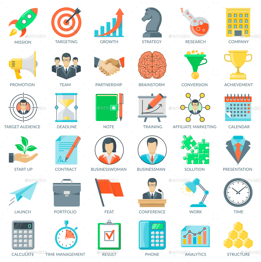Business and Marketing Icons, Icons | GraphicRiver