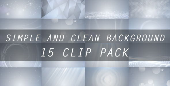 Simple And Clean Background Loop – 15 Pack, Motion Graphics | VideoHive