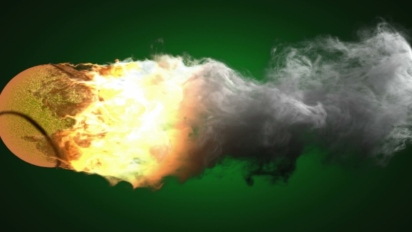 Burning Tennis Ball, Motion Graphics | VideoHive