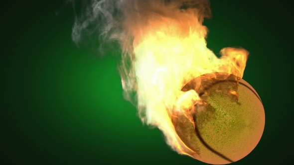 Burning Tennis Ball, Motion Graphics | VideoHive