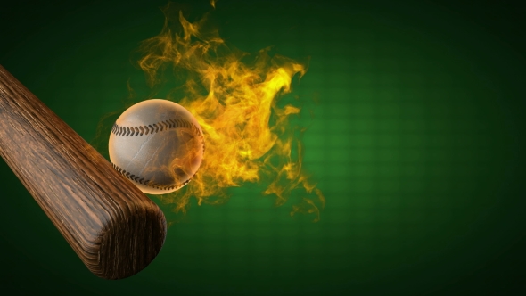 Burning Baseball Ball, Motion Graphics | VideoHive