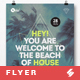 Beach of House Music - Party Flyer / Poster Template A3, Print Templates