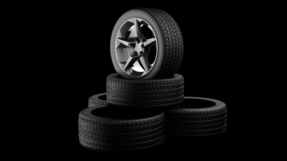 Loop Rotate Car Wheel, Motion Graphics | VideoHive
