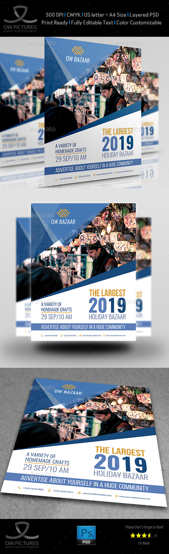Bazaar Flyer Template by OWPictures | GraphicRiver