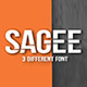 Sagee 3 Font, Fonts | GraphicRiver
