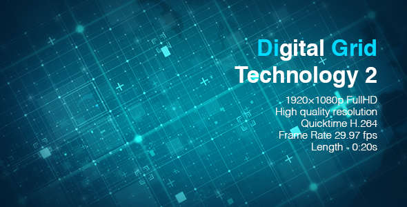 Digital Grid Technology 2, Motion Graphics | VideoHive