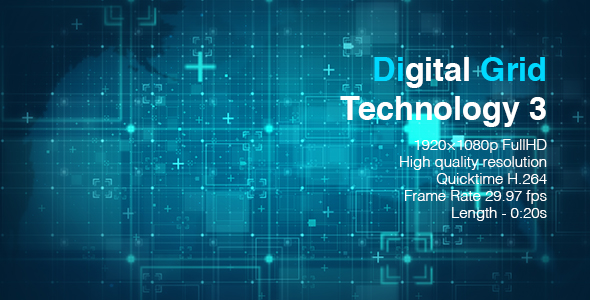 Digital Grid Technology 3, Motion Graphics | VideoHive