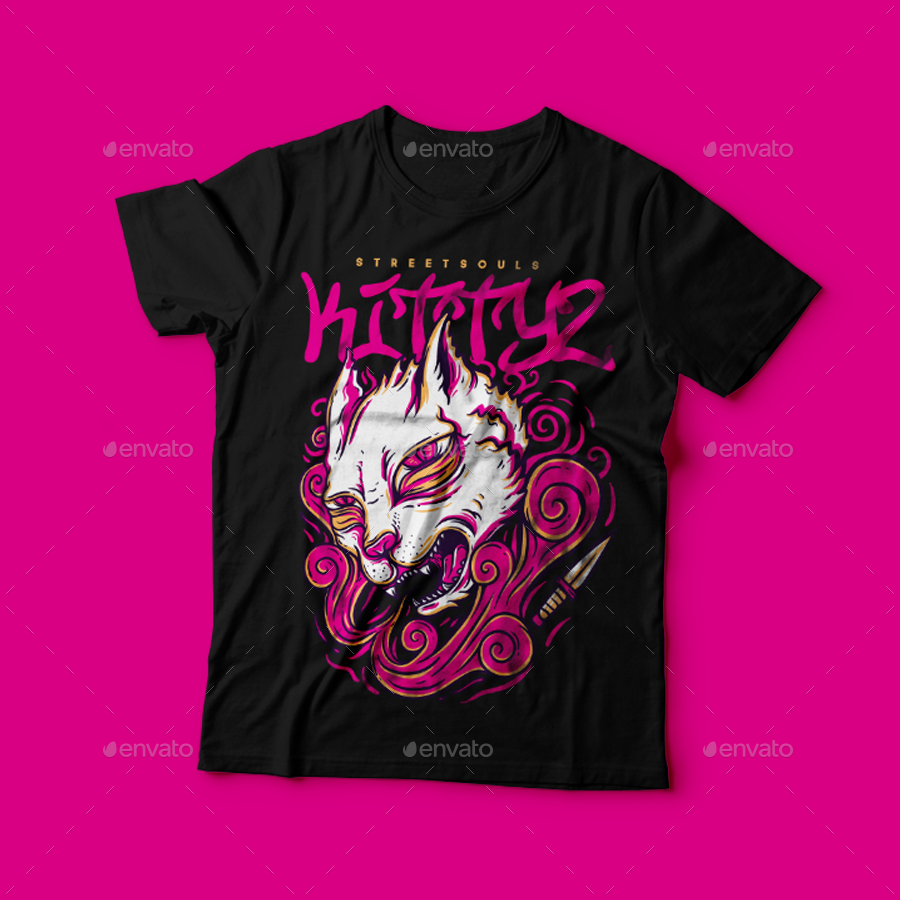 Kittyz T-Shirt Design, T-Shirts | GraphicRiver