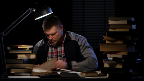 Guy Looking for the Right Information in the Book and Could Not Find It ...